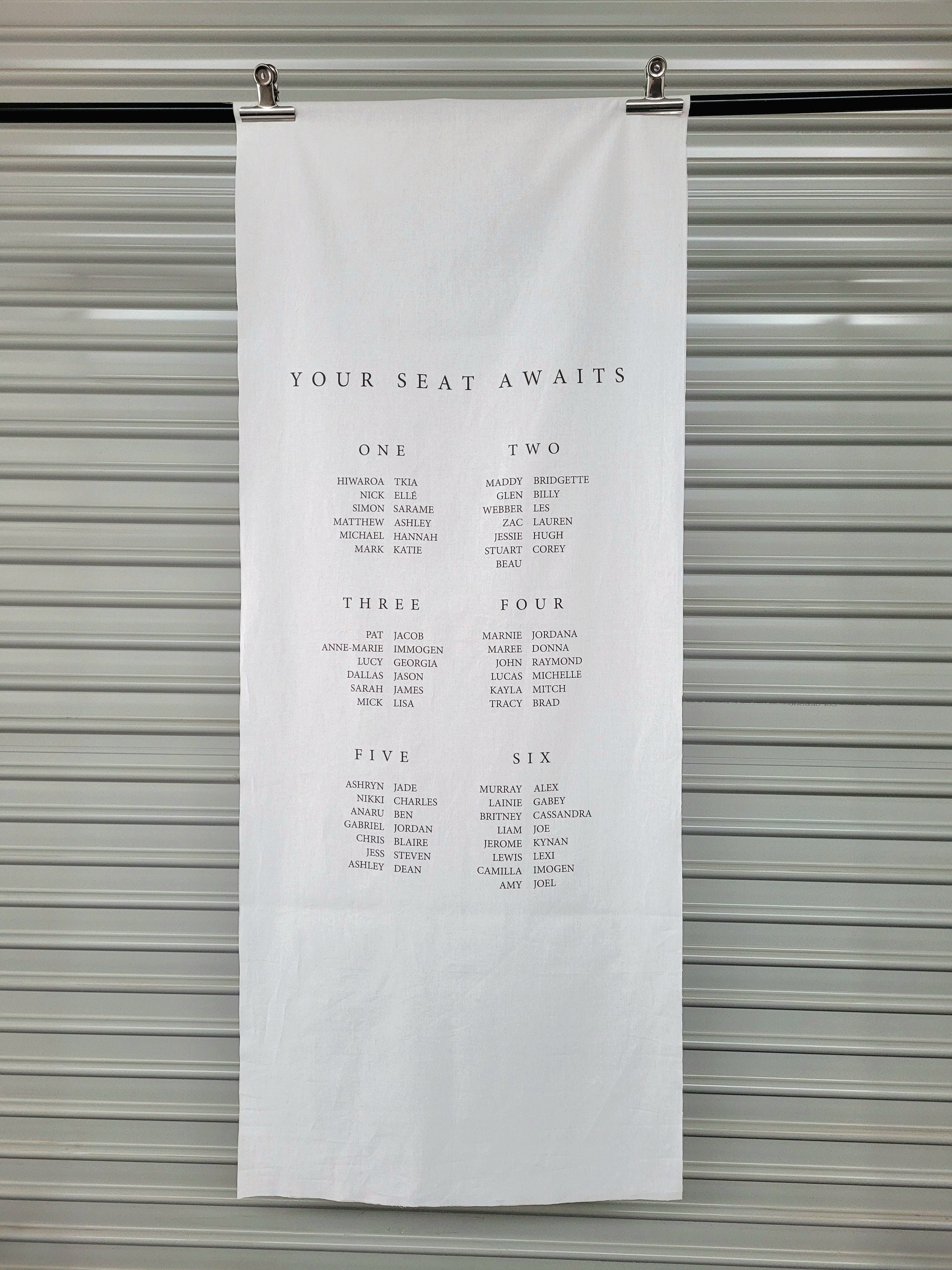 Print Your Own Seating Chart Custom Seating Chart Modern Seating Chart ...