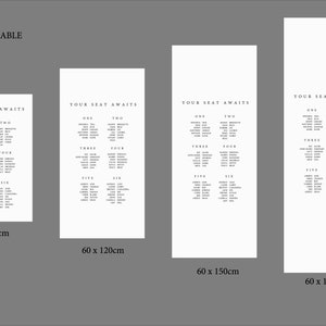 Print Your Own Seating Chart Custom Seating Chart Modern Seating Chart ...