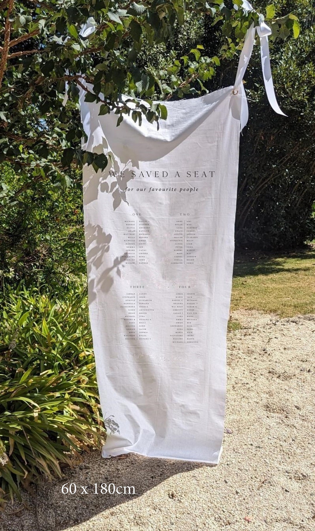 Linen Seating Chart - Linen Modern Seating Chart - Elegant Seating ...