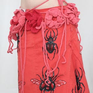 Red Flower Crochet Top - Etsy