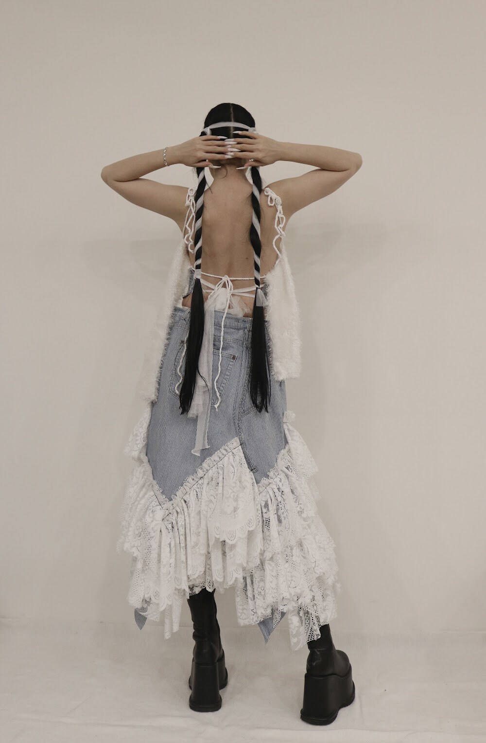 Blue/white Cottage-core up Cycled Set - Etsy