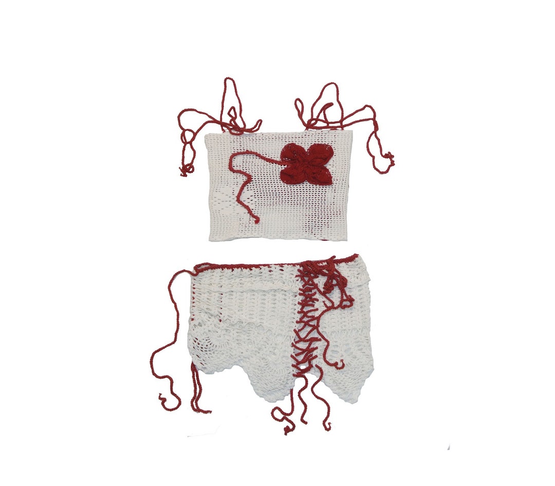 Red Flower Set - Etsy