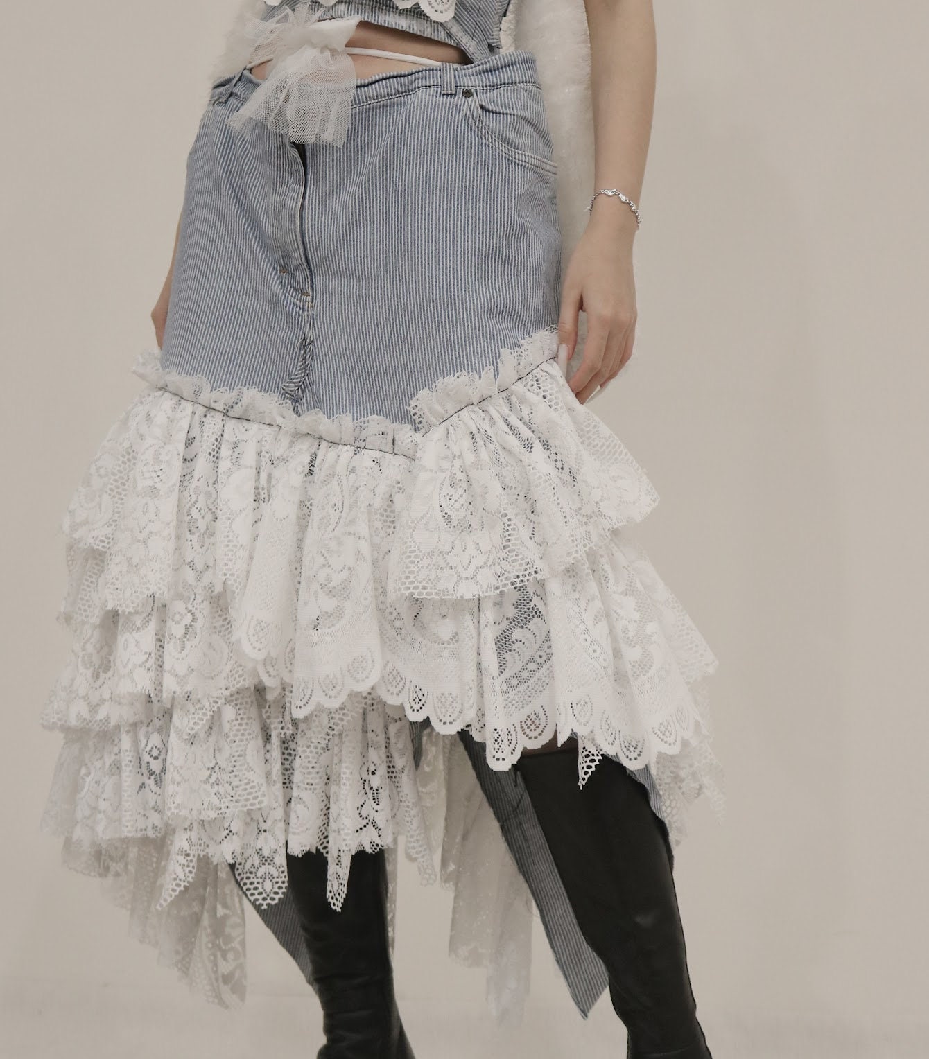 Blue/white Cottage-core up Cycled Set - Etsy