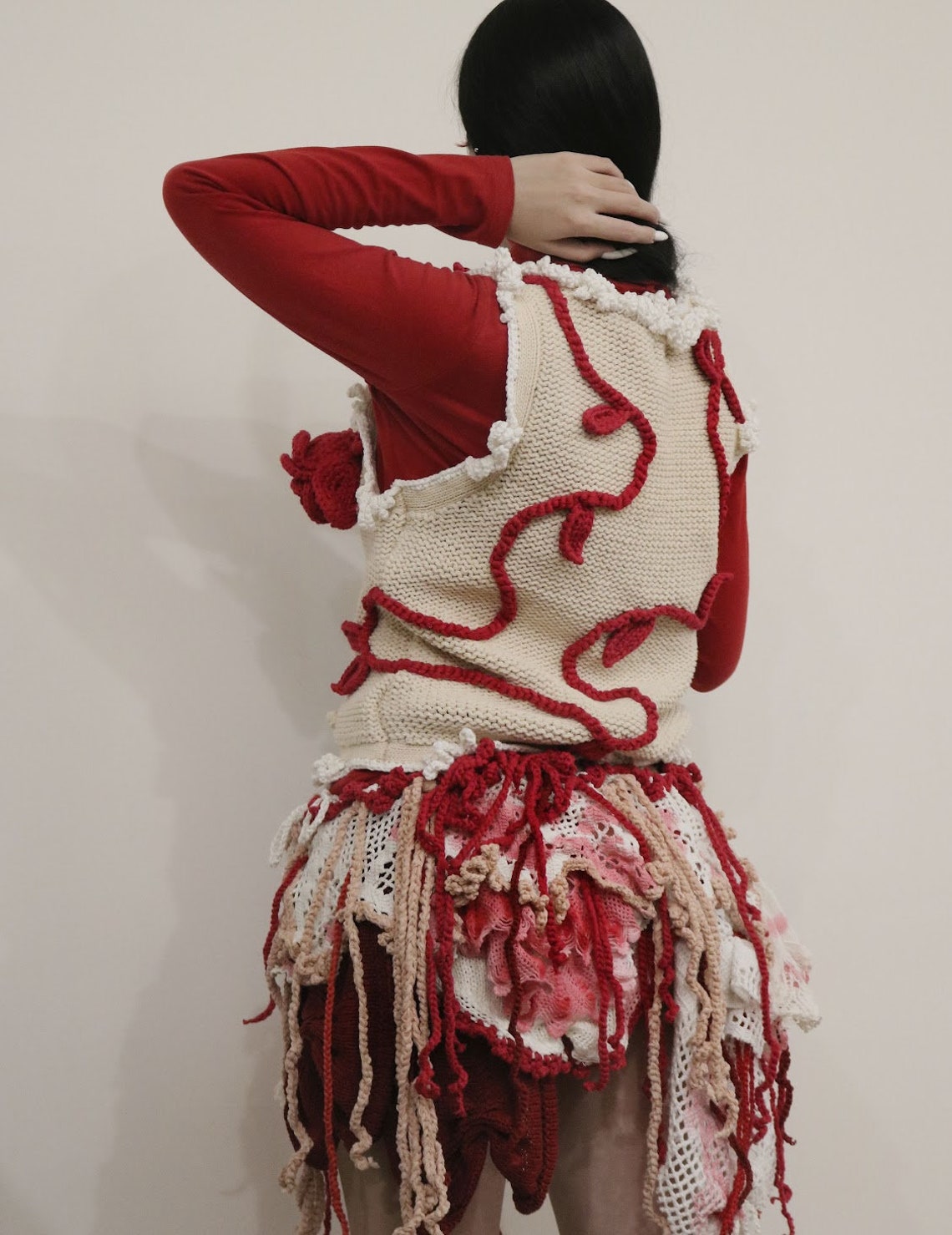 Red Blood up Cycled Wrap Skirt - Etsy
