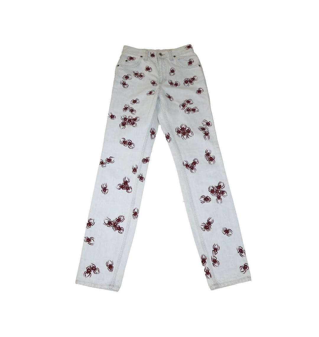 Red Spider Pants - Etsy
