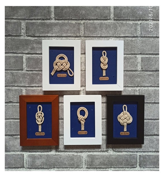 Sailor Knot Shadow Framenautical Knotframed Nautical - Etsy