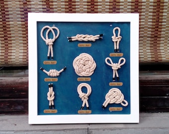 Nautical Knots Shadow Box - Etsy