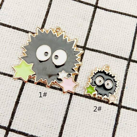 10PCS Cartoon Charm Earring Pendant Enamel Charm Bracelet | Etsy