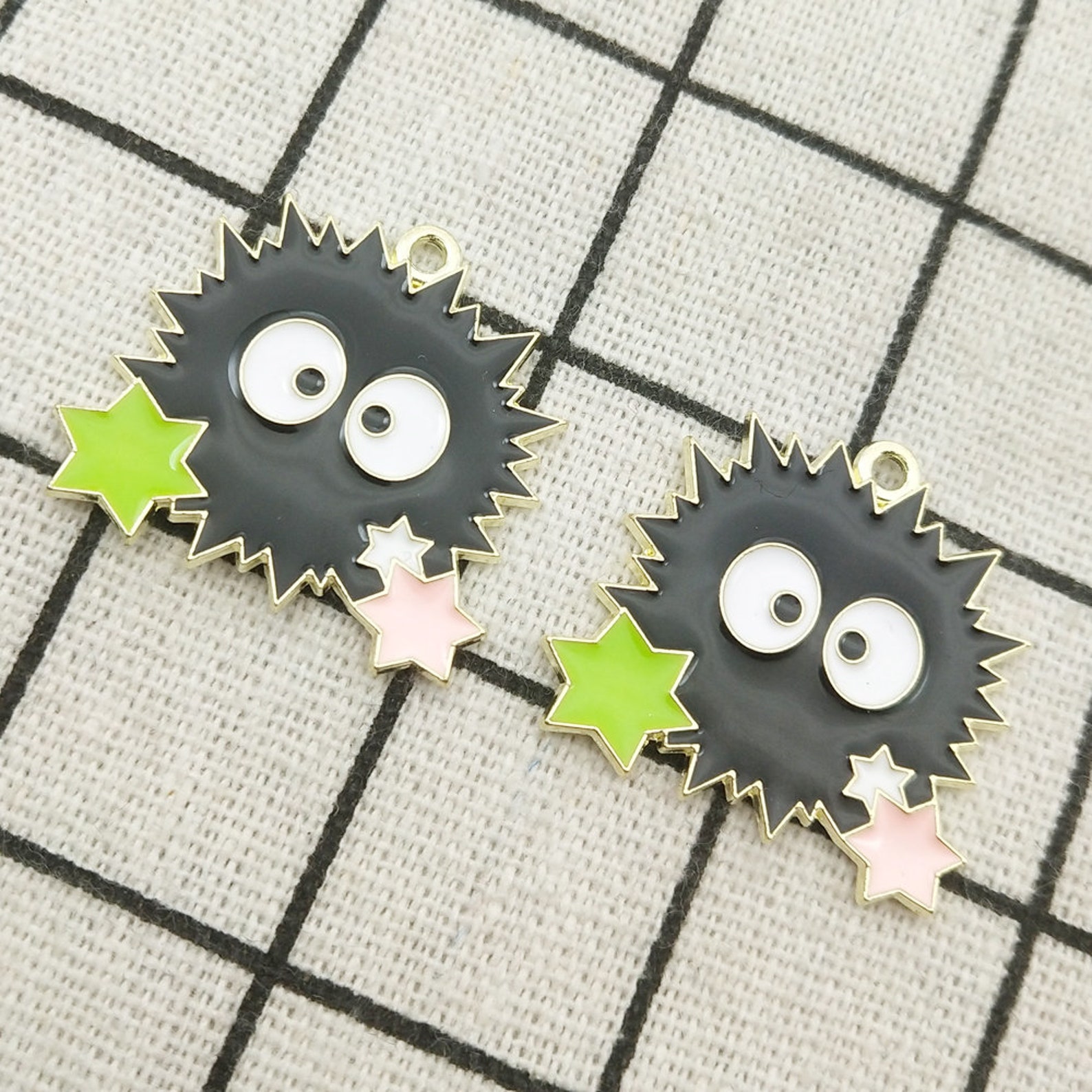 10PCS Cartoon Charm Earring Pendant Enamel Charm Bracelet - Etsy