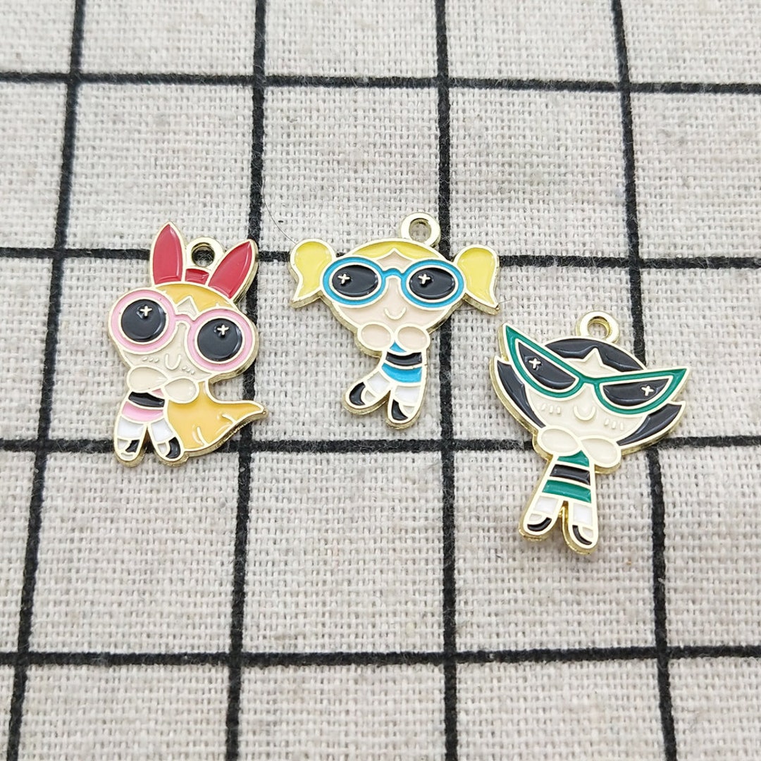 10PCS, Cartoon Charm Enamel Pendant Jewelry Charm Necklace Charm ...