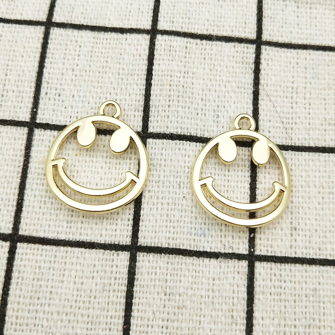 10PCS, Face Charm Smile Face Charm Jewelry Supplies Craft Supplies DIY ...