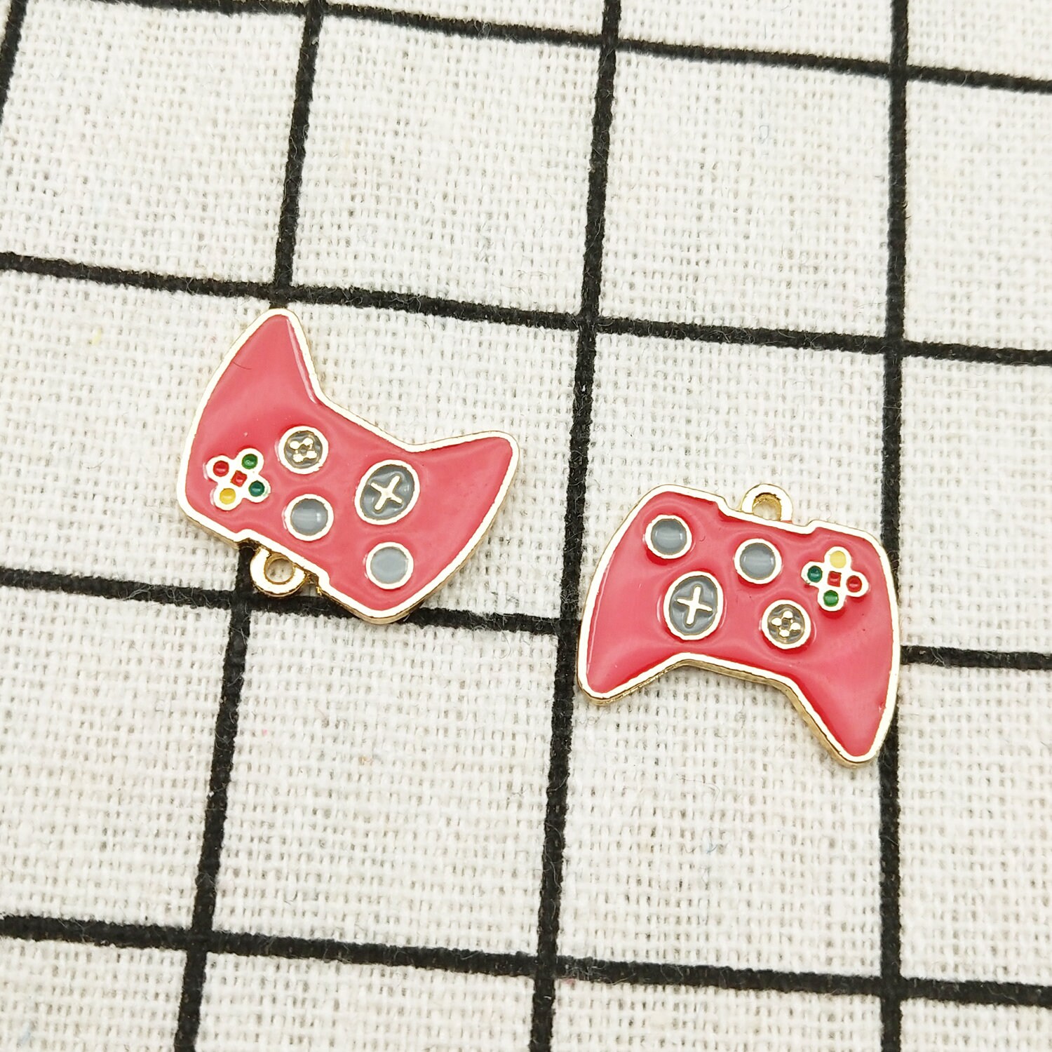 10PCS Enamel Pendant Playing Game Machine Charm Jewelry Charm - Etsy