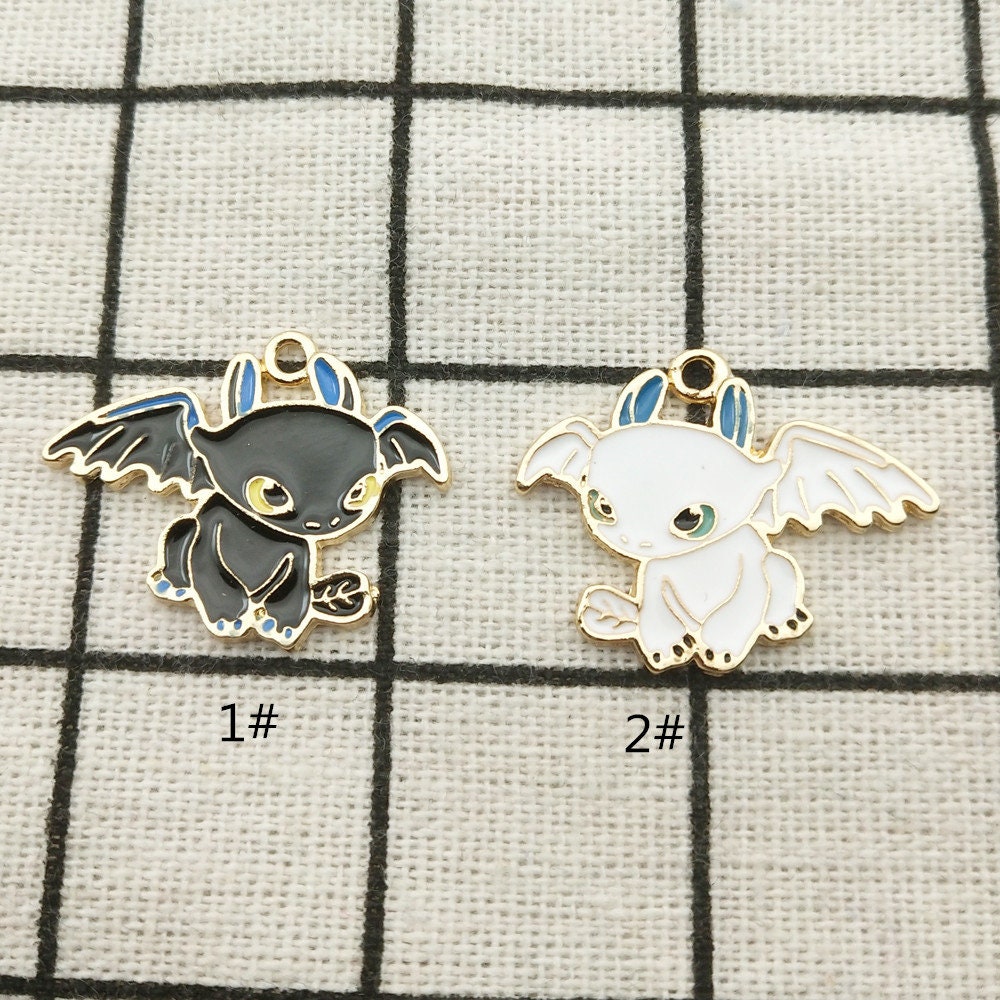 10PCS Cartoon Charm Necklace Charm Enamel Charm Bracelet | Etsy