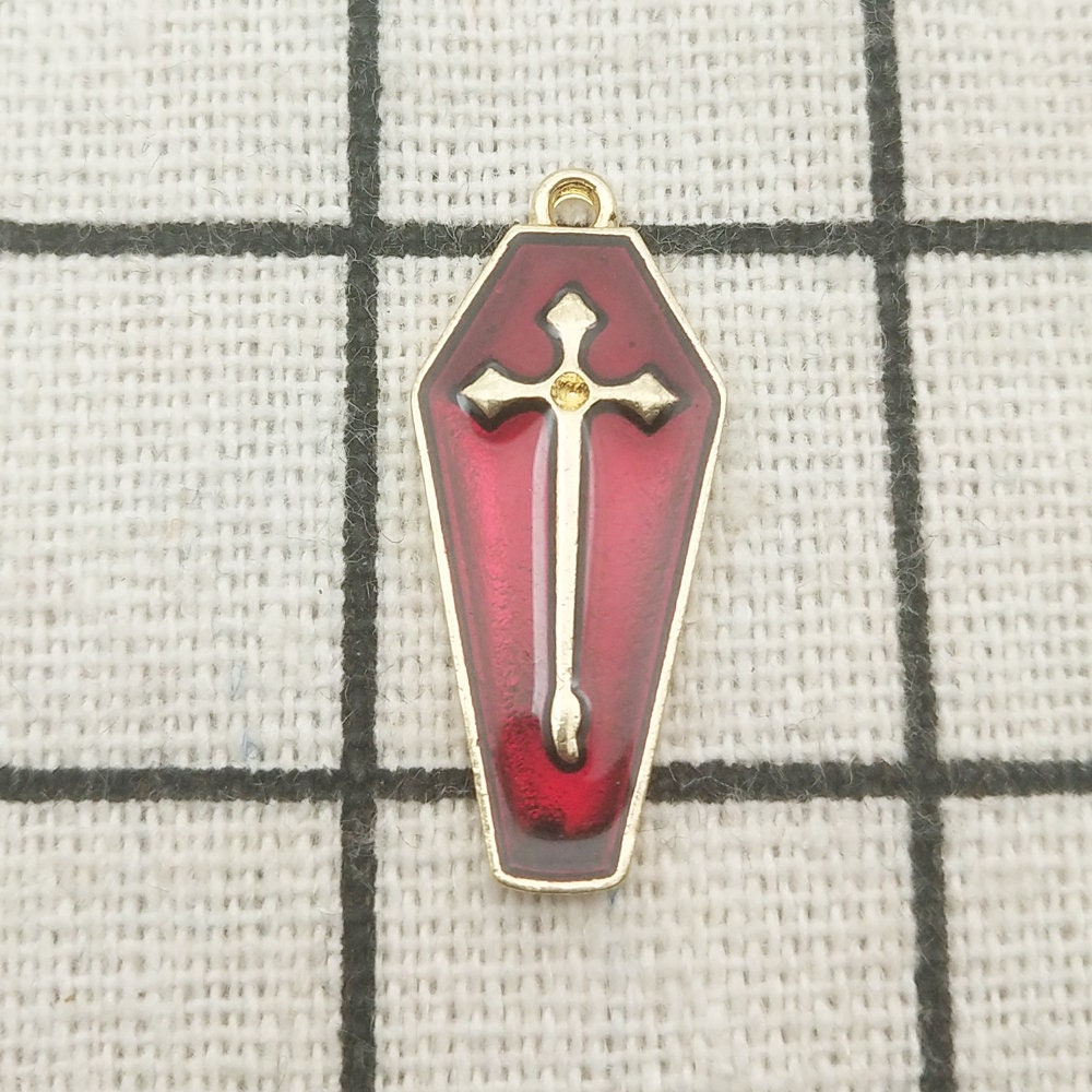 10PCS Enamel Charm Cross Charms Jewelry Pendant Bracelet | Etsy