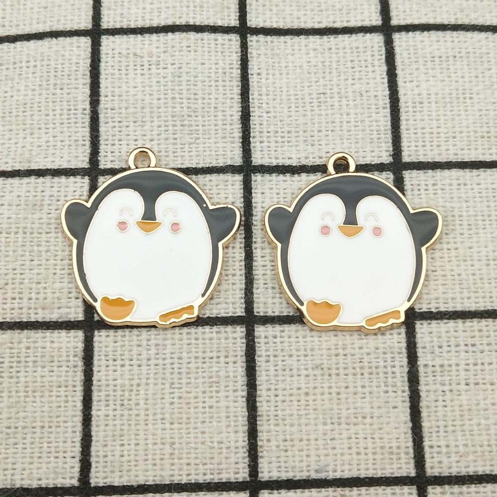 10PCS Penguin Charm Animal Charm Enamel Charm Bracelet Charm | Etsy