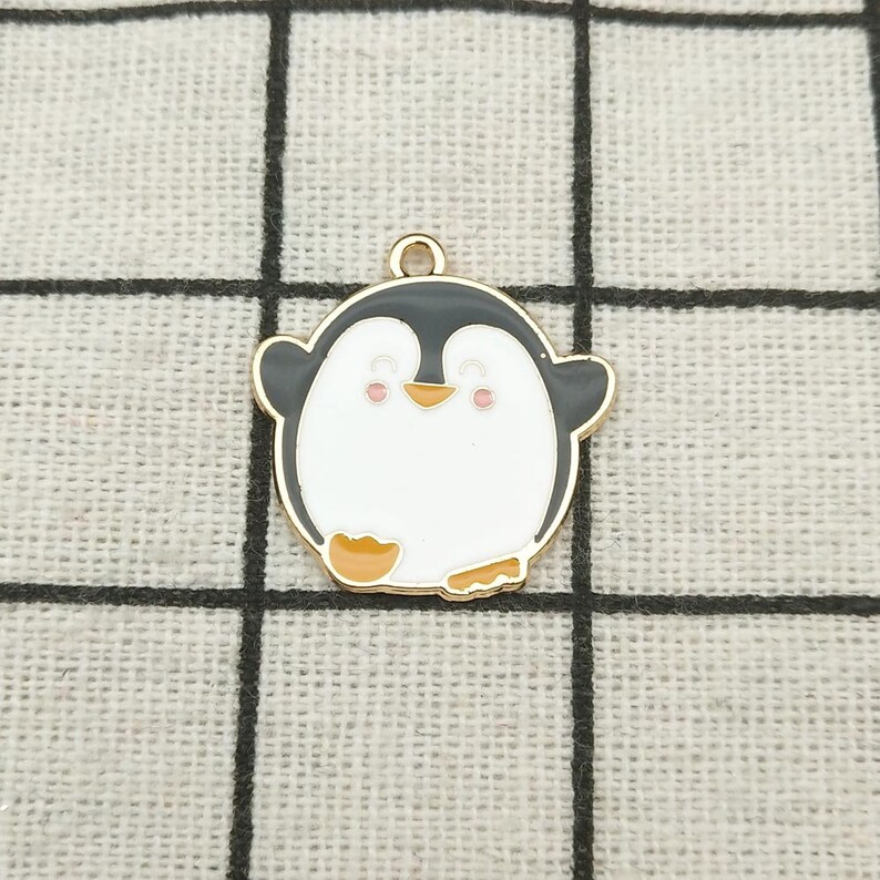 10PCS Penguin Charm Animal Charm Enamel Charm Bracelet Charm | Etsy