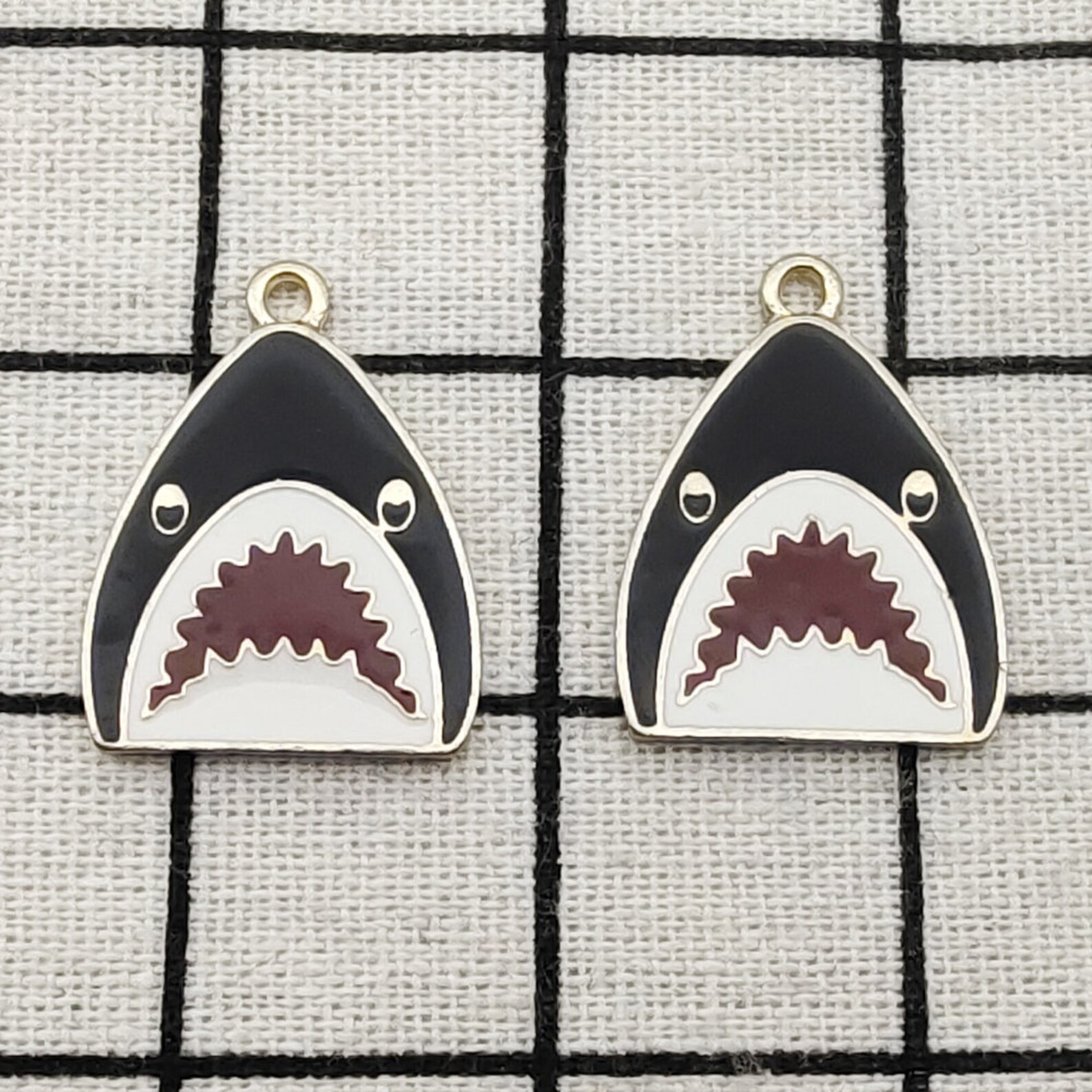 10PCS Shark Charm Animal Charm Enamel Charm Bracelet Charm | Etsy