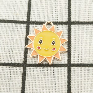 10PCS, Sun Charm Cloud Charm Diy Jewelry Accessories in Gold Matel ...
