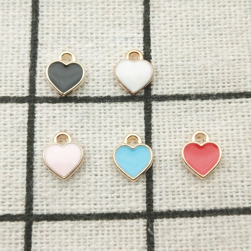 Rectangular Artisan Charms Pair of Ceramic Charms Supplies | Etsy