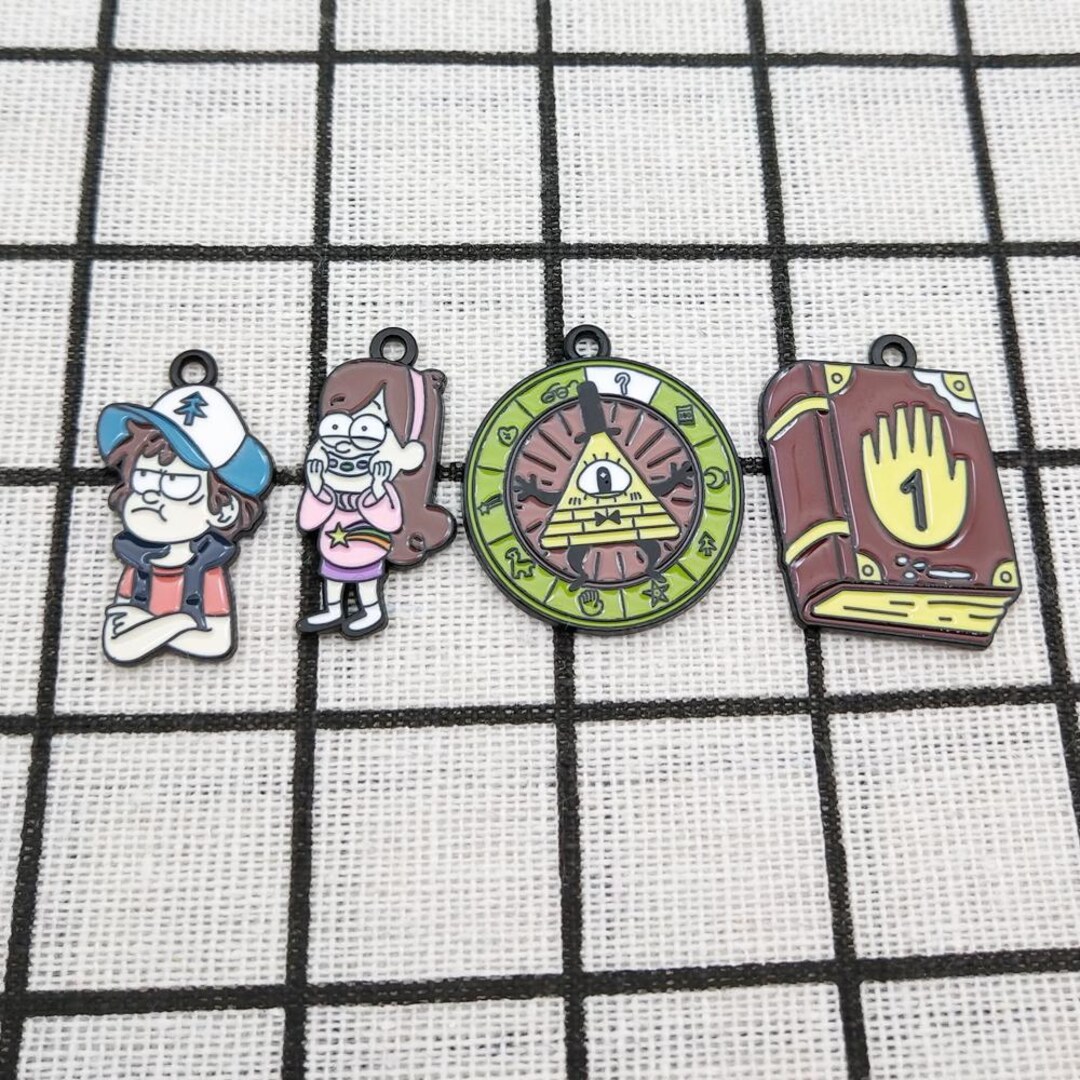 10/16pcs, Enamel Cartoon Anime Charm Jewelry Accessories Necklace Charm ...