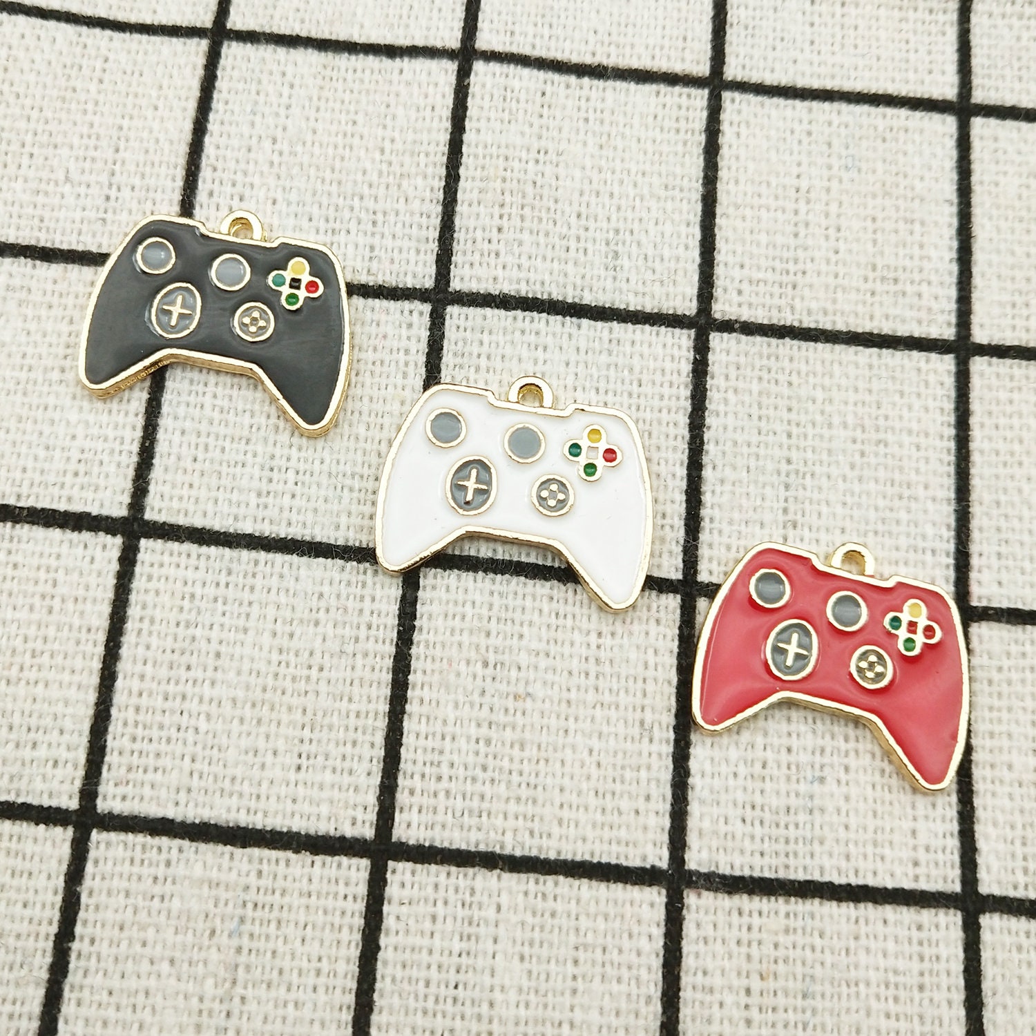 10PCS Enamel Pendant Playing Game Machine Charm Jewelry Charm - Etsy