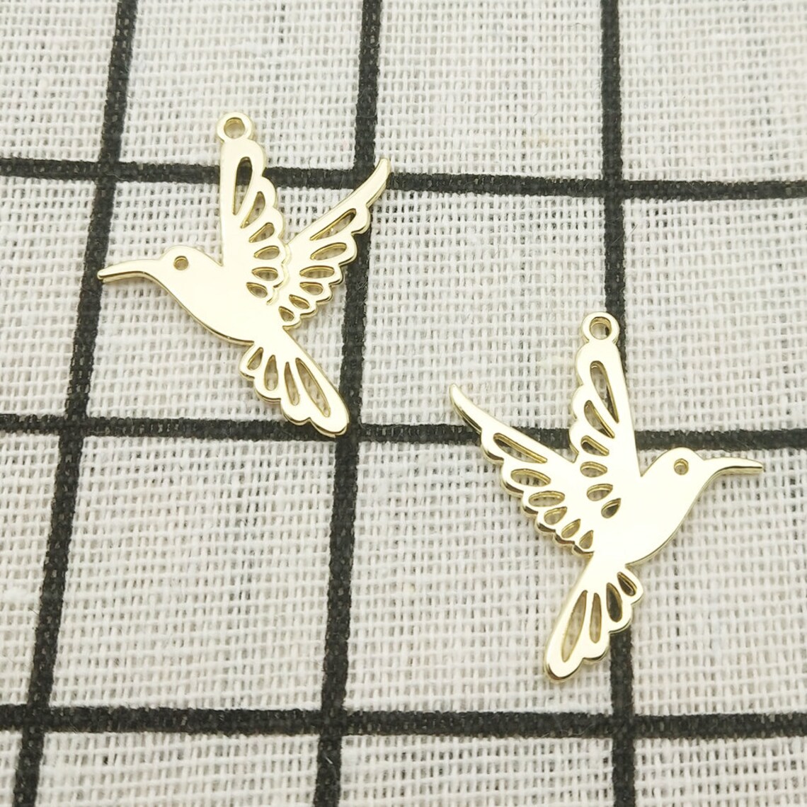 10PCS Hummingbird Charm Bird Charm Animal Charm Necklace Charm | Etsy