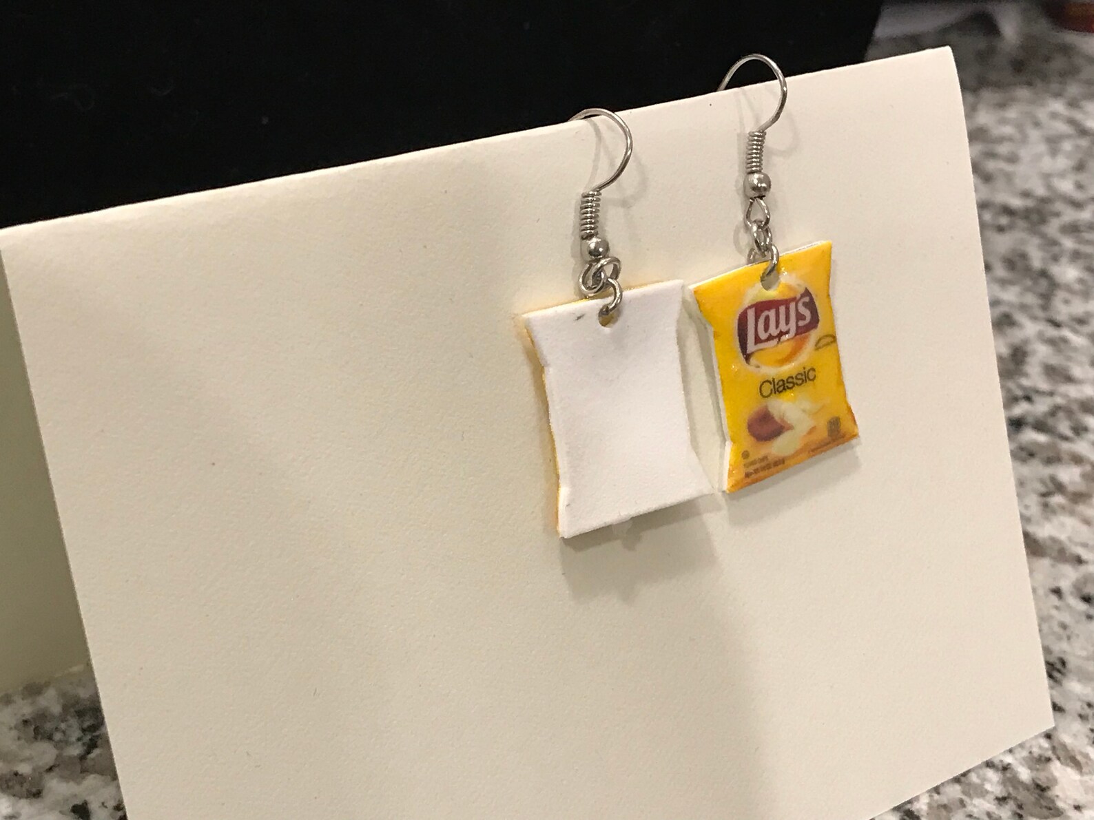 Junk Food Earrings (cheese Cracker Earrings, Cheddar Cracker Jewelry ...