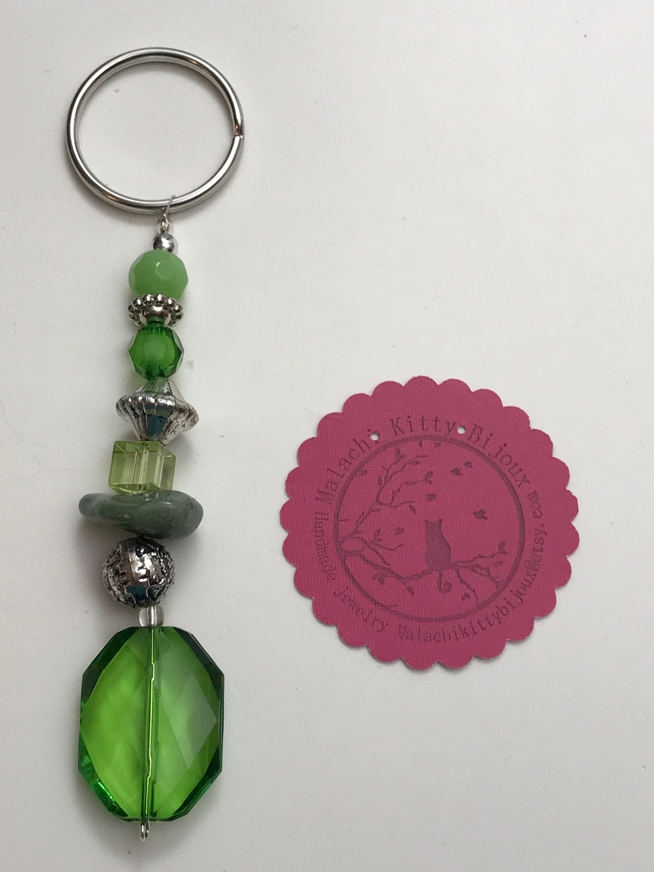 Keychains 4-4.5 inches bead lengthMany colors to choose | Etsy