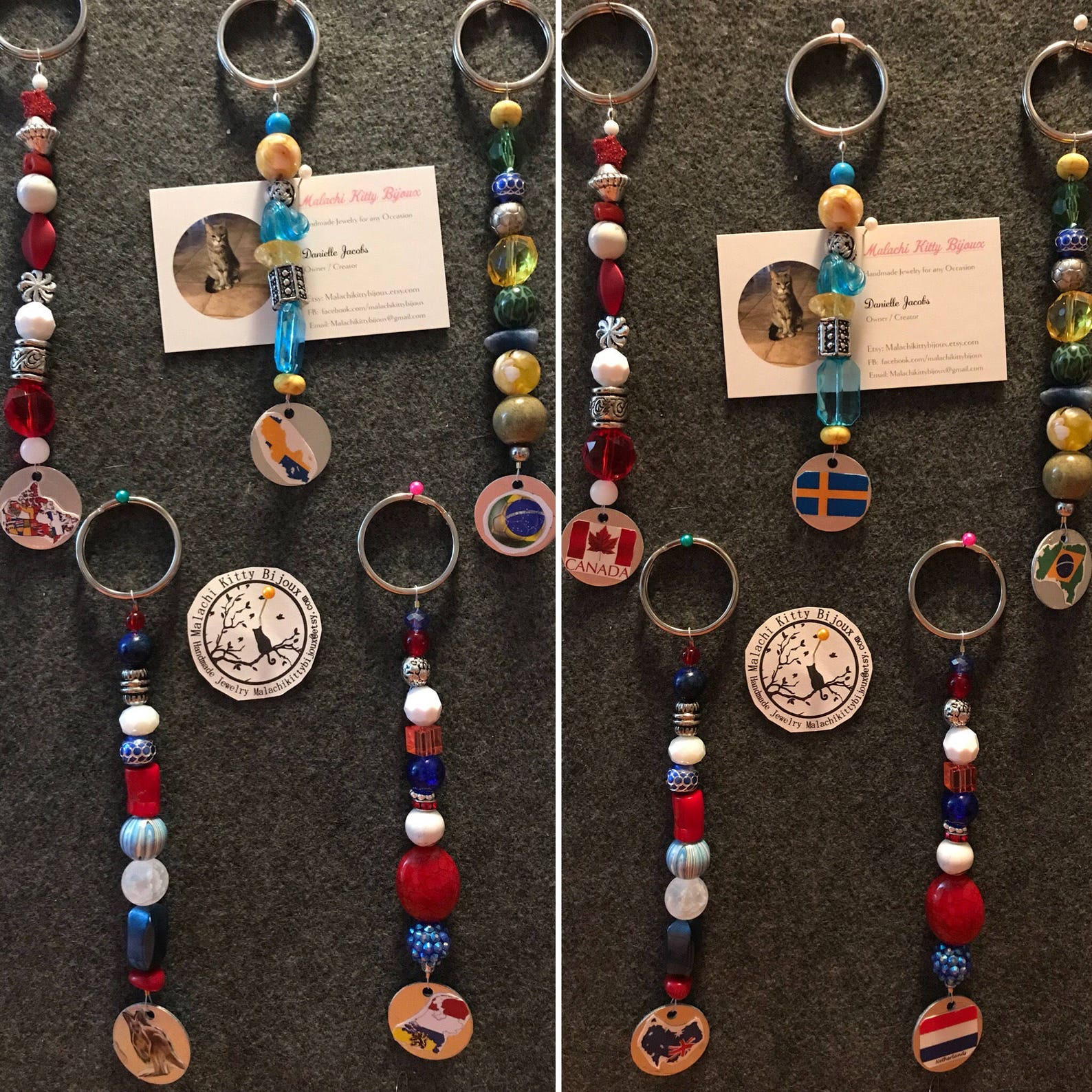 Nation Keychains choose Your Countryusa Ireland | Etsy