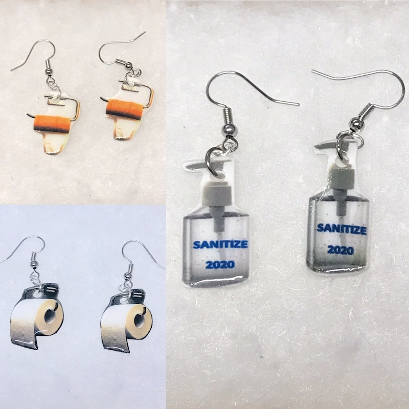 Toilet Paper Earring - Etsy