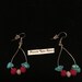 Native American Heritage Earrings turquoise Stone With Red - Etsy