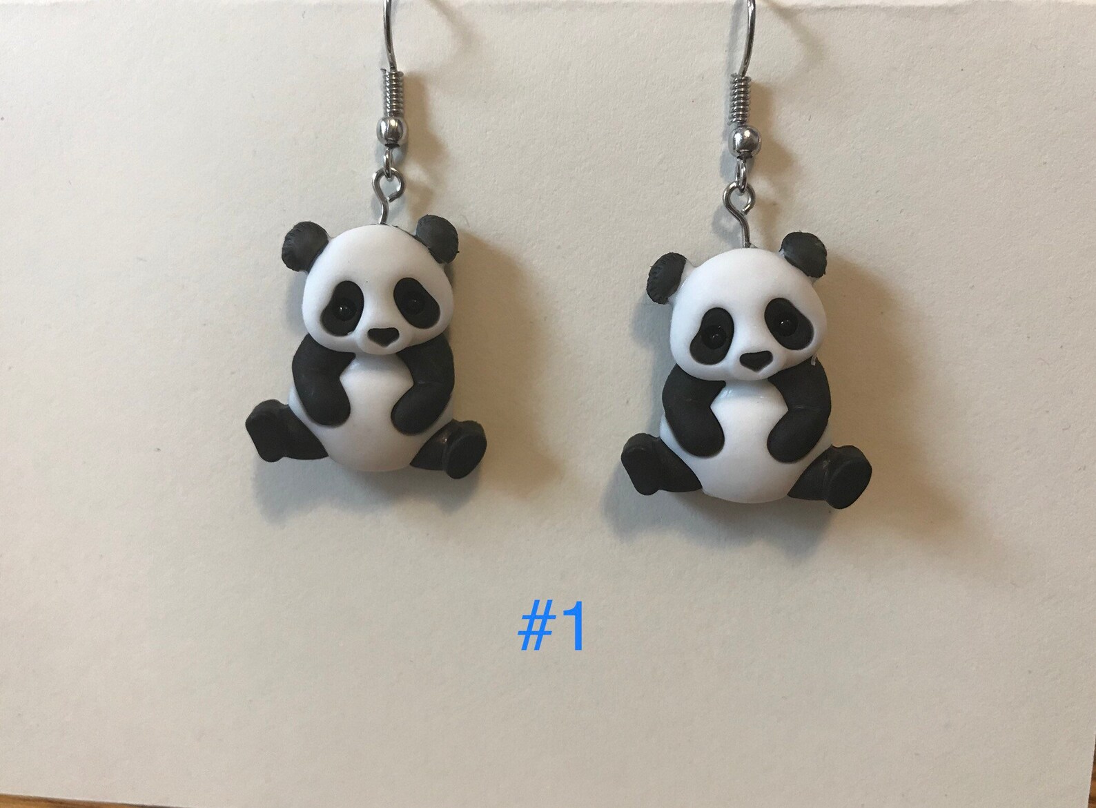Panda Bear Earrings (panda Jewelry , Panda Earrings , Ailuropoda ...
