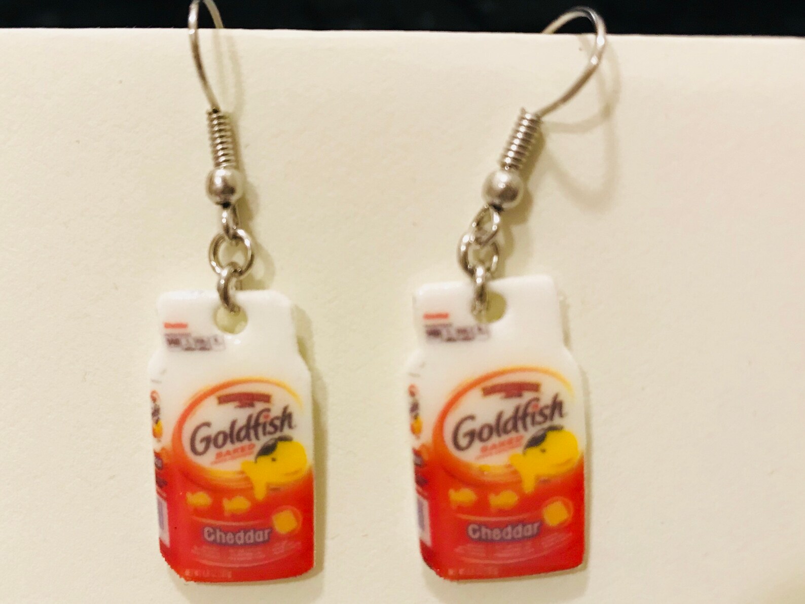 Junk Food Keychaincheese Cracker Keychain Cheddar Cracker | Etsy