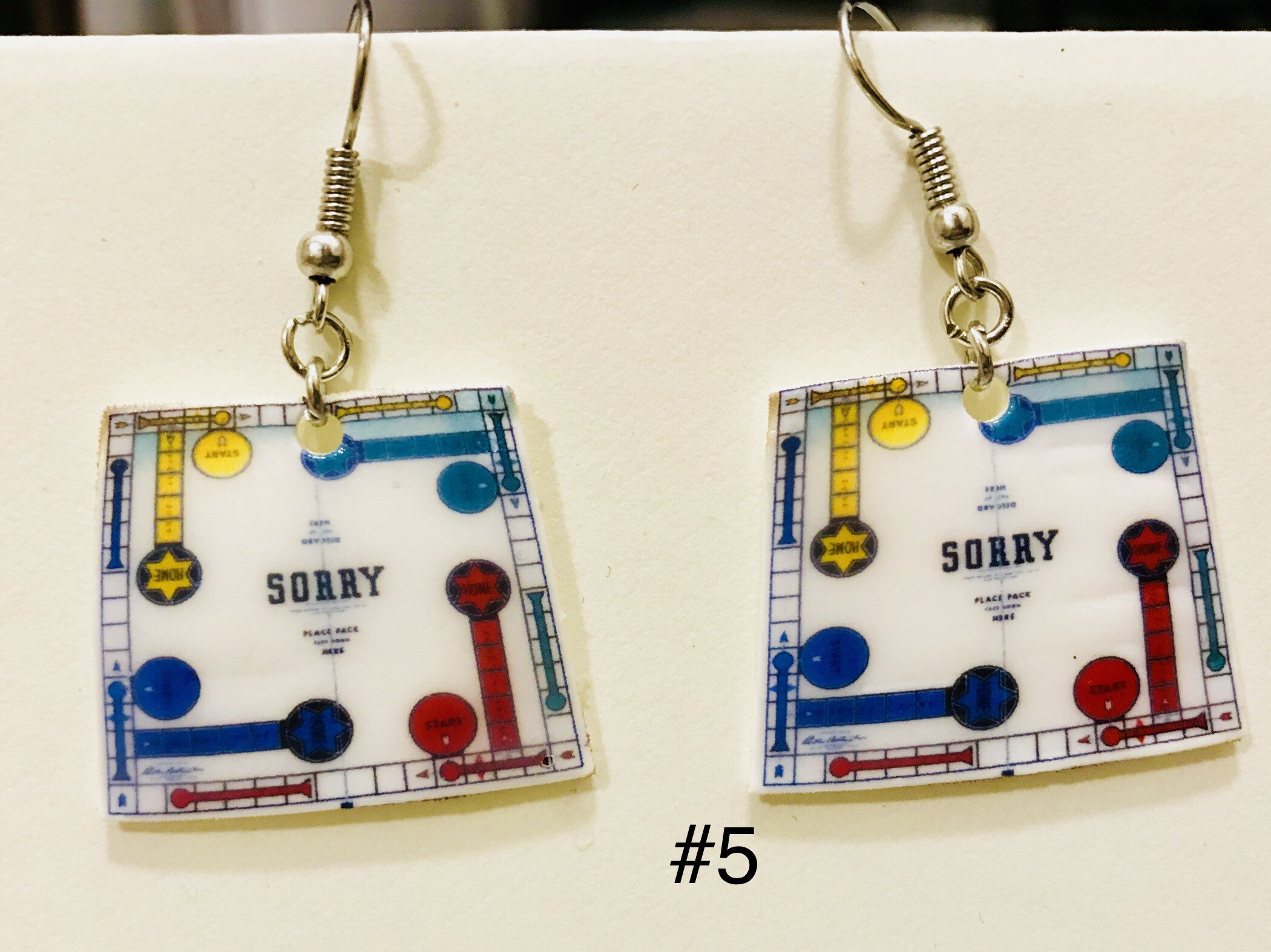Miniature Board Game Earrings (vintage Game Jewelry, Monopoly ...