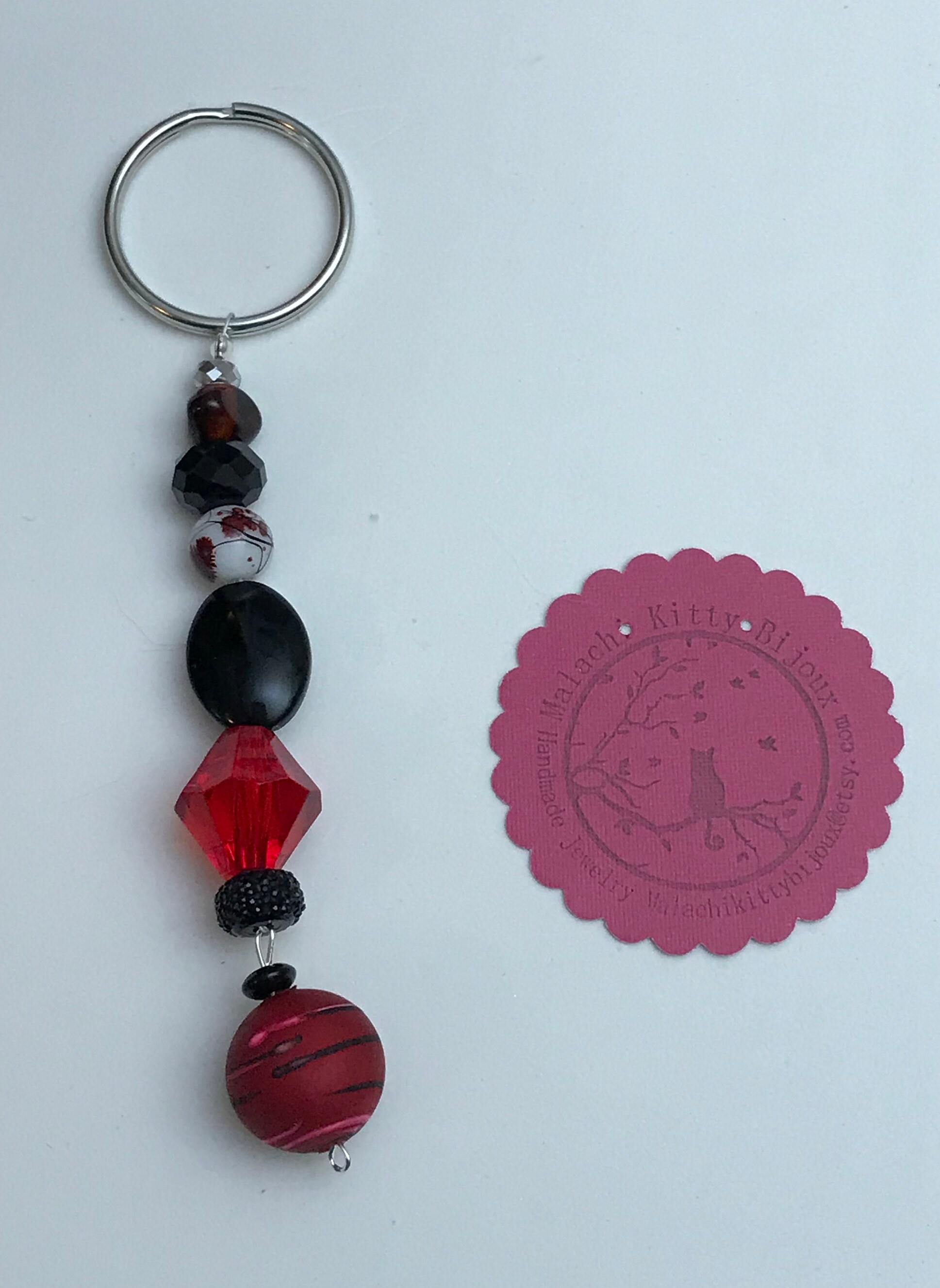 Keychains 4-4.5 inches bead lengthMany colors to choose | Etsy