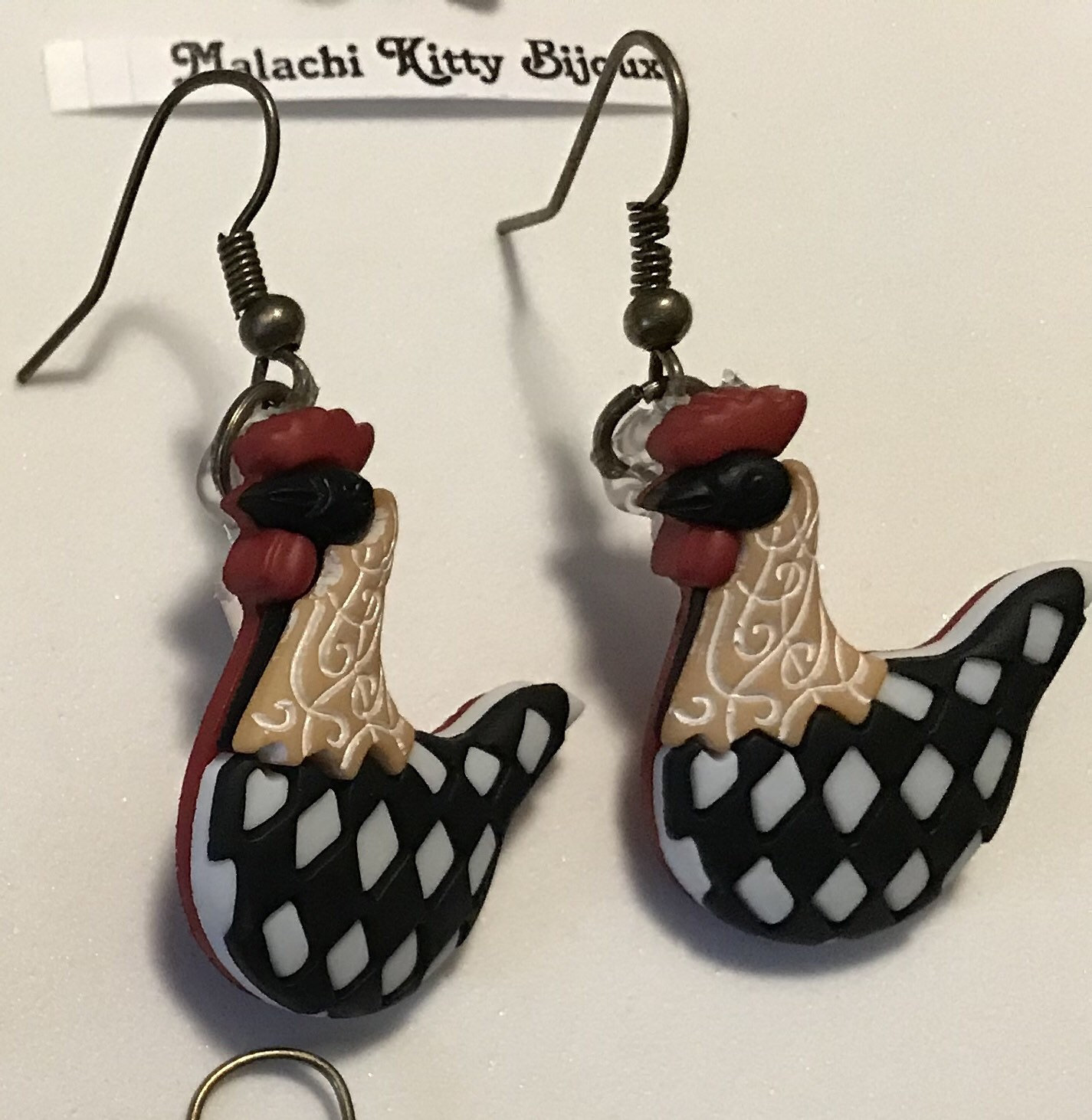 Chicken Earrings hen Earrings Rooster Earrings Bird - Etsy
