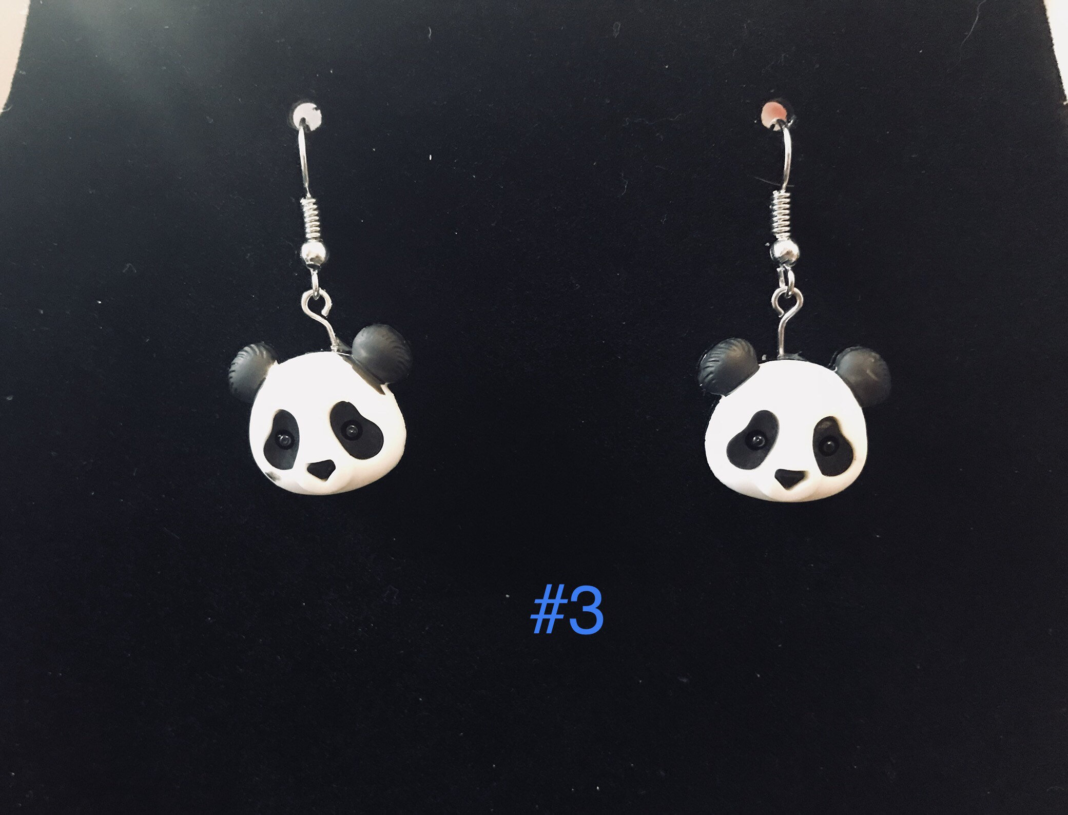 Panda Bear Earrings panda jewelry panda earrings | Etsy
