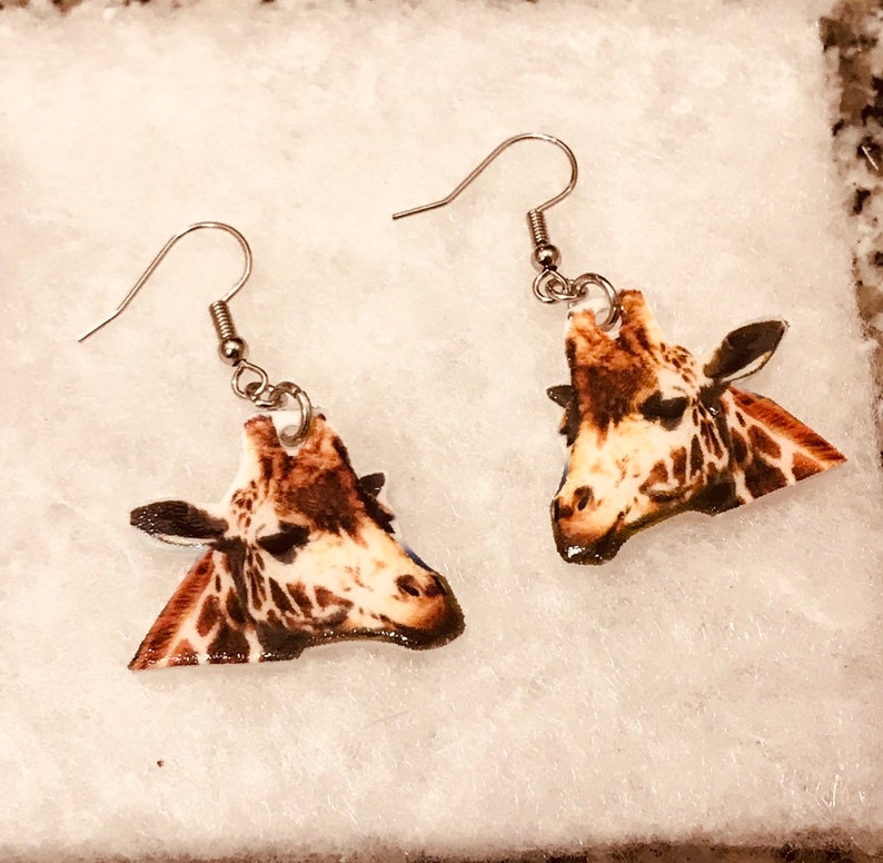 Wild Animals Earrings (zoo Earrings, Africa Animal Earrings, Animal ...