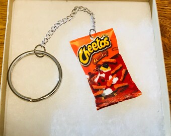 Junk Food Keychaincheese Puffs Keychain Cheese Curls | Etsy