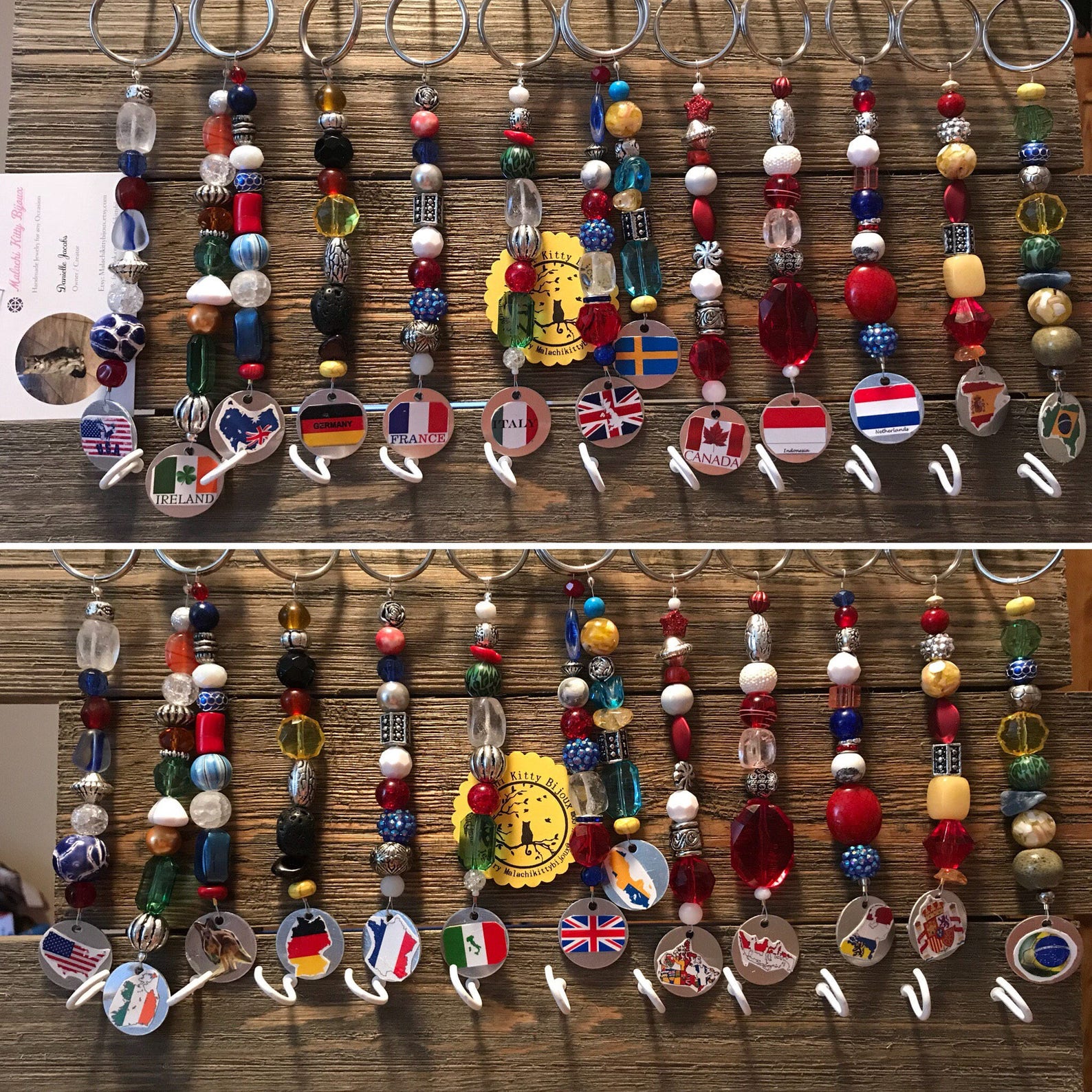 Nation Keychains choose Your Countryusa Ireland | Etsy