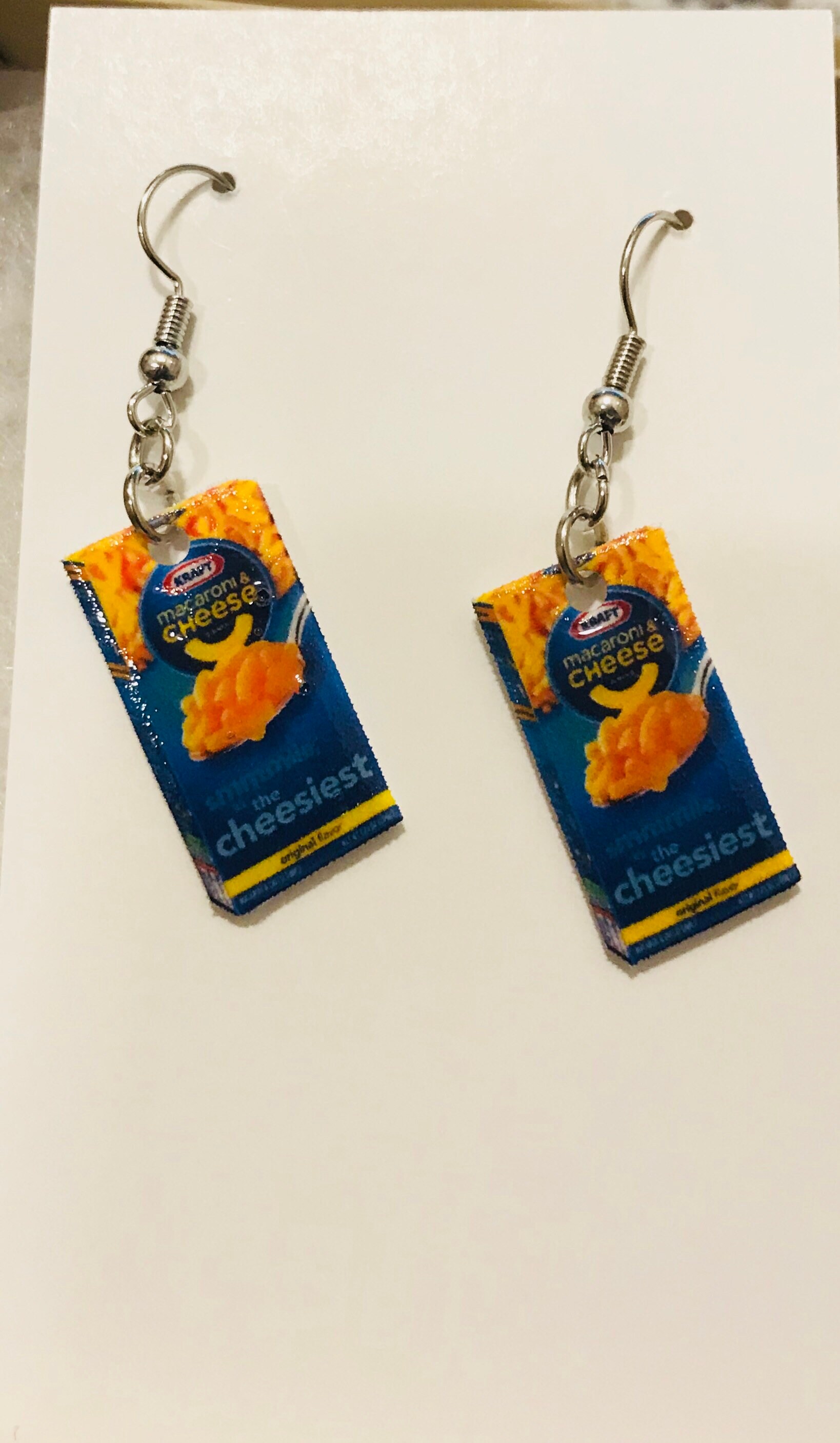 Macaroni and Cheese Earrings (mac and Cheese Earrings , Noodle Jewelry ...
