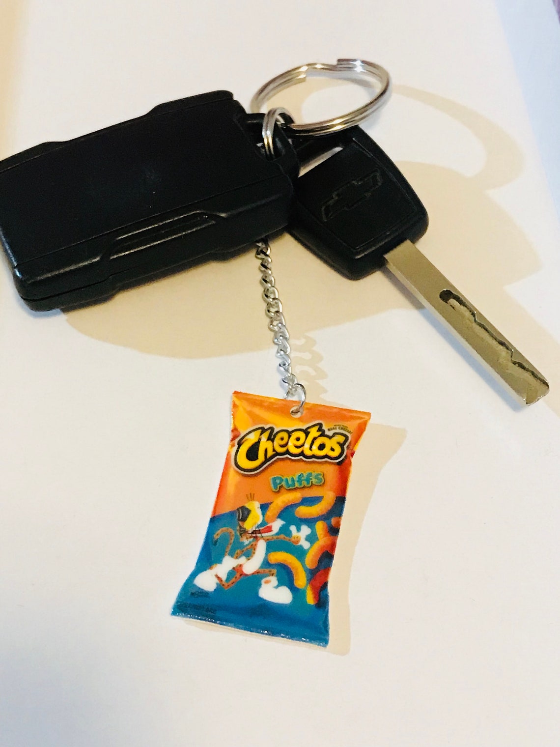 Junk Food Keychaincheese Puffs Keychain Cheese Curls | Etsy