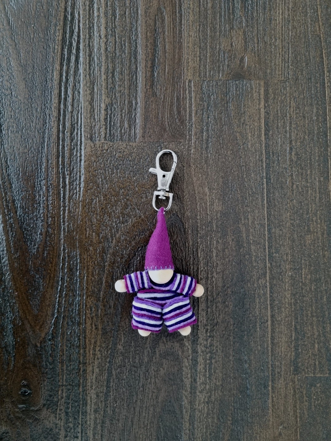 Cute Felt Dolls, Keychain, Purple, Pink, Green, Blue, Orange Red ...