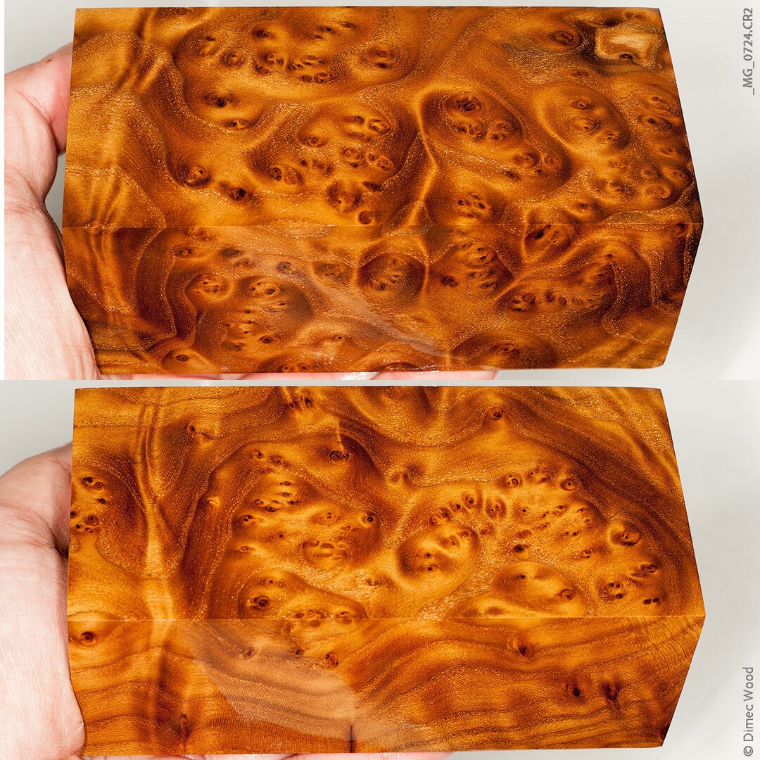 Stabilized Wood Wild Olive Burl Block, Wood Knife Handle, Natural Wood ...