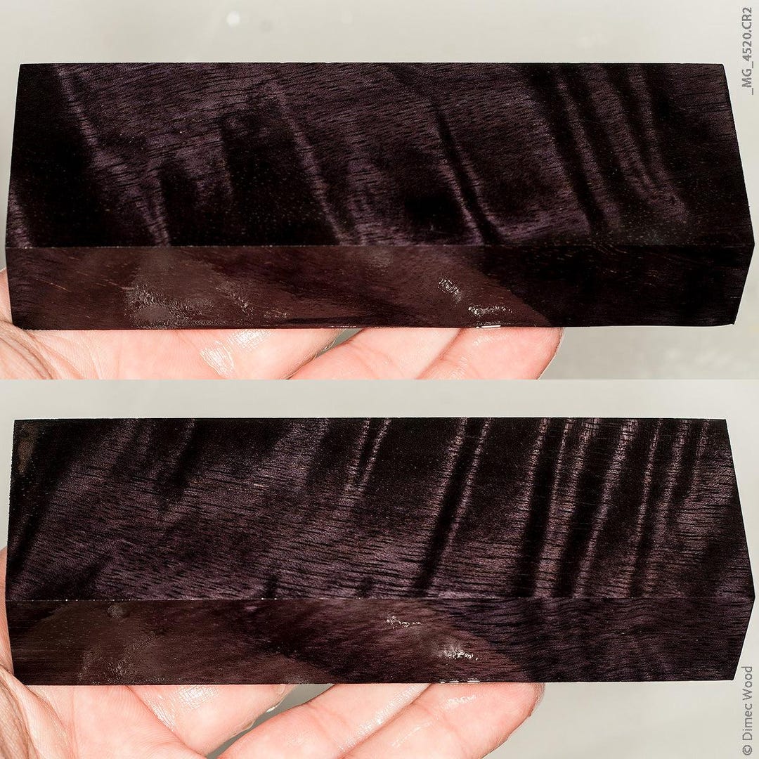 Stabilized Curly Mango Wood Block– for Knife Handles, Pens, Ring Blanks ...