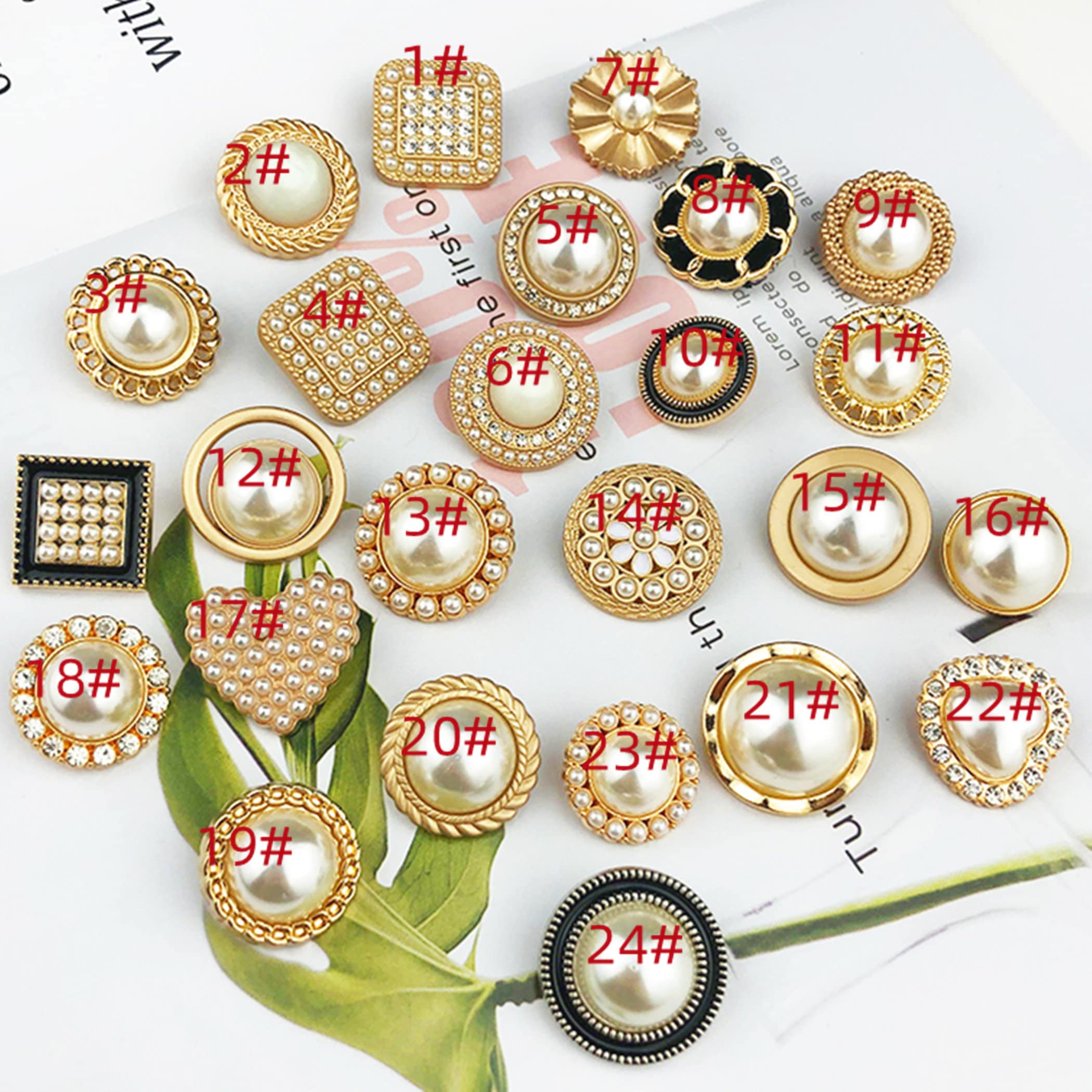 Pearl Buttons,bridal Buttons,jacket Buttons,clothing Accessories,6 ...