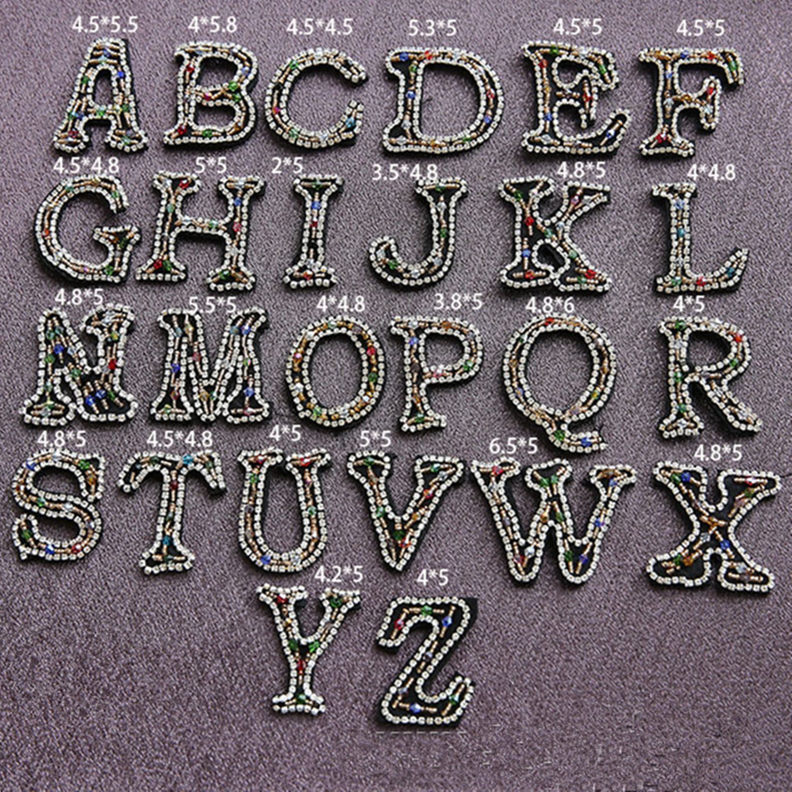 Crystal Letter Sequin Patch,sewing Supplies,diy Craft Patch for Jackets ...