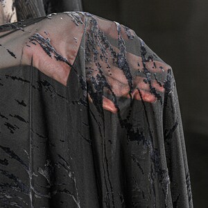 Black Lace Fabric,sheer Lace Mesh Fabric,design Fabric for Party,dress ...