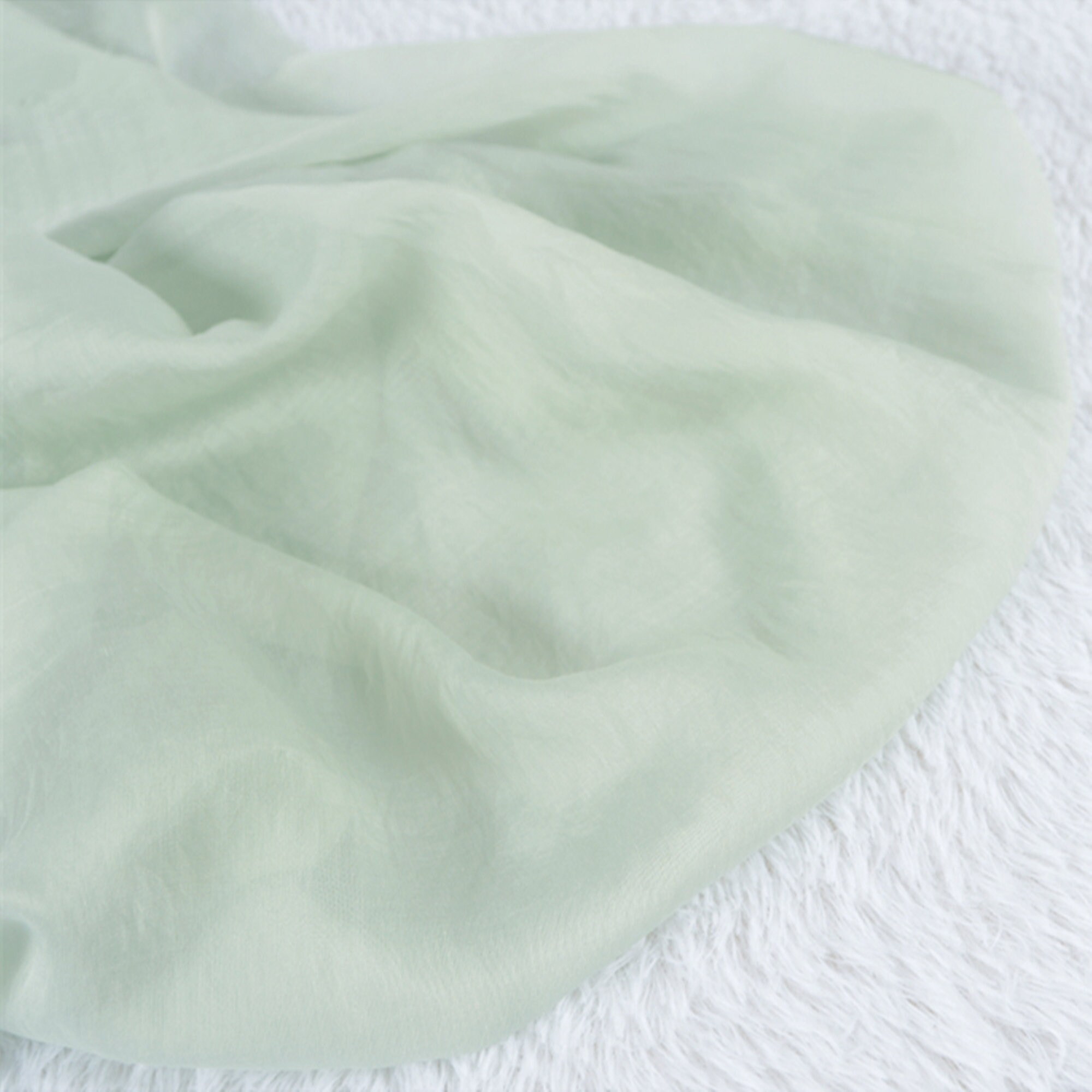 Light Green Silk Linen Fabric,light Fabric,soft Summer Fabric,dress ...