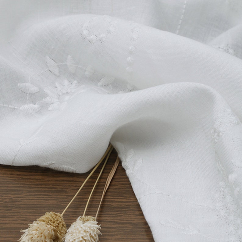 Solid Color Ramie Linen Fabricembroidered Linen Fabricflax - Etsy